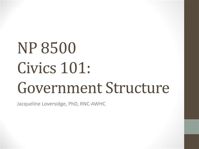 Civics 101: Government Structure