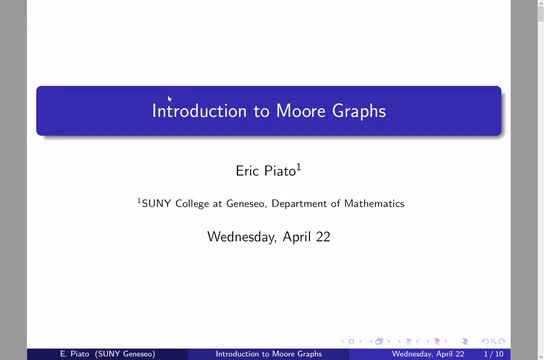 443 Introduction to Moore Graphs