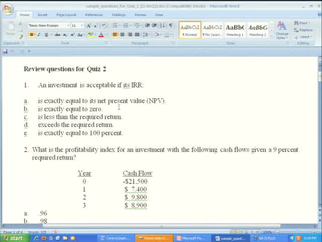 Chapter 9 (Review 2)