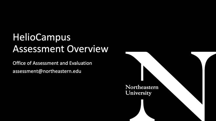 HelioCampus Assessment Overview