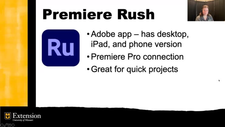 Adobe Rush basics for Tech Tuesday (2023)