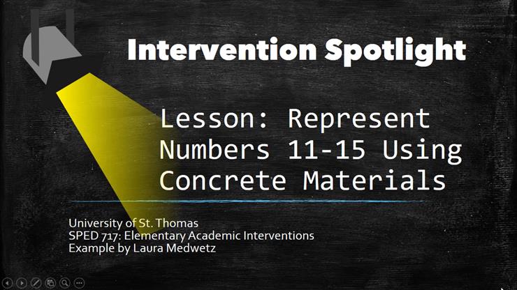 Intervention Spotlight Numbers 11 to 15 Concrete