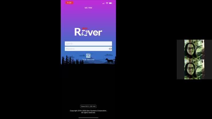 Rover Log In and Locating a Patient's Chart