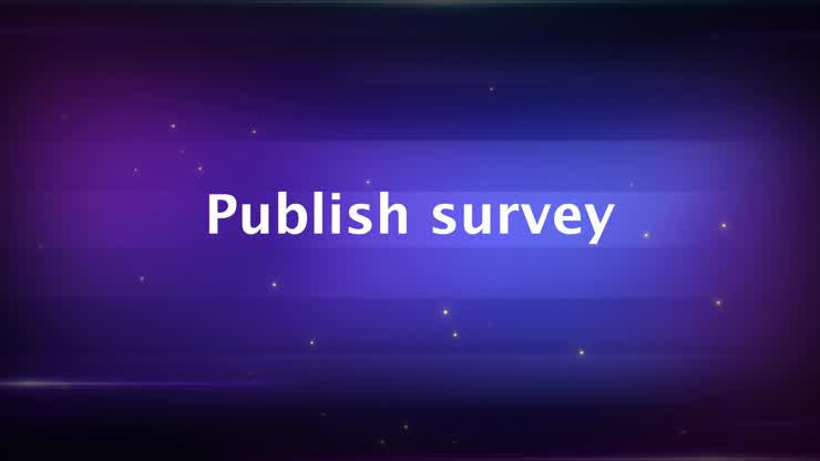 28 Publish survey