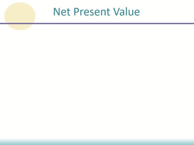 Lecture 12.3b NPV