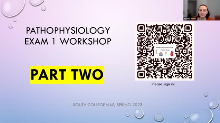 Pathophysiology Workshop