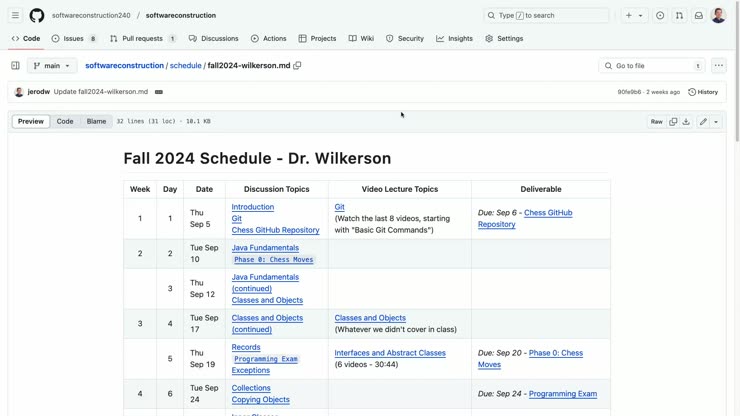 CS 240 - Programming Exam Overview