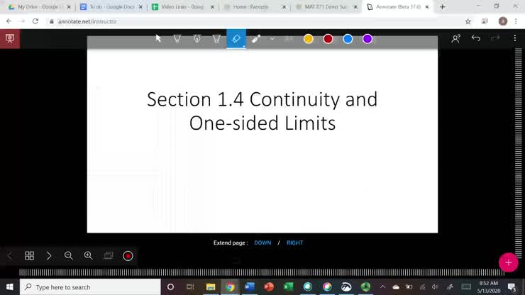 MAT 271 Types of discontinuities