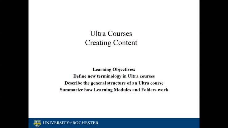 Ultra - Course Structure