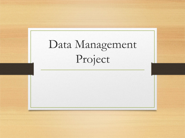 Data management project assignment and Ohio hospital performance dataset