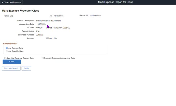 EX_Closing Expense Reports - No Audio