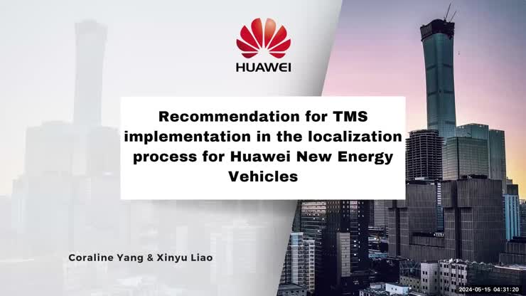 Recommendation for TMS implementation in the localization process for ...