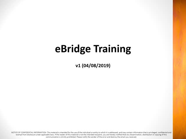 MCW eBridge Training v1 04-08-2019