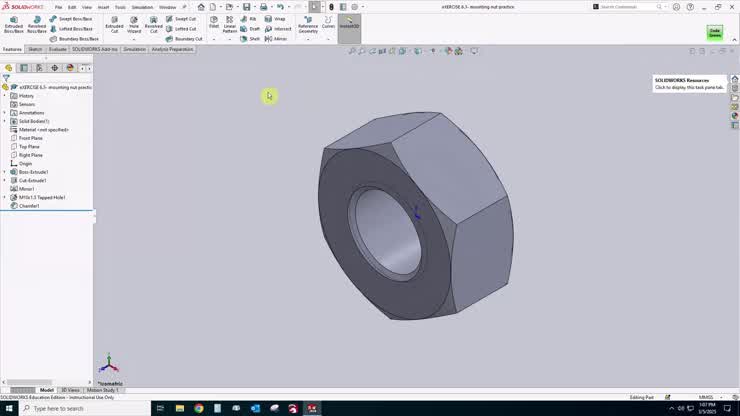 Exercise 6.3: Mounting Nut