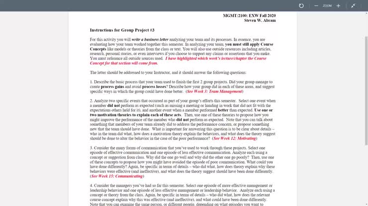 Project #3 Introduction