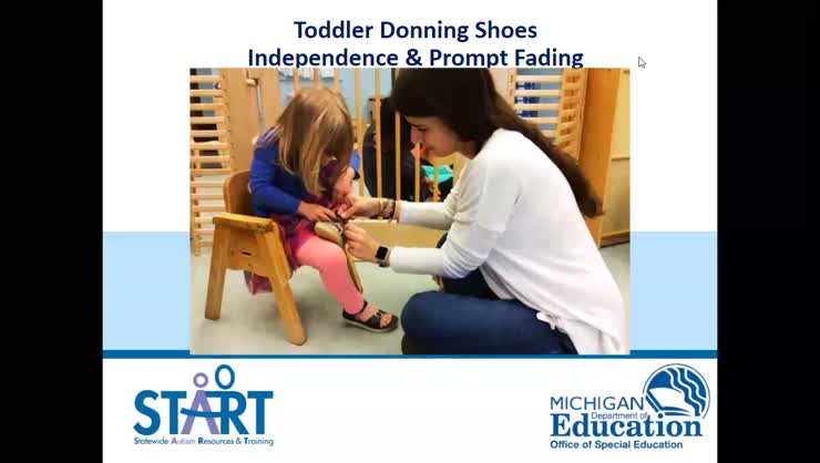 Early Childhood Independence Example: Putting on Shoes