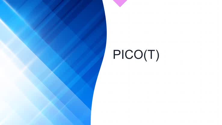 Framing an answerable question using the PICO(T) framework