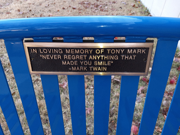Tony Mark - Bench Dedication