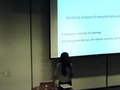 April 21, 2015: Rodolphe Sepulchre, Cambridge University, "Sensitivity ...