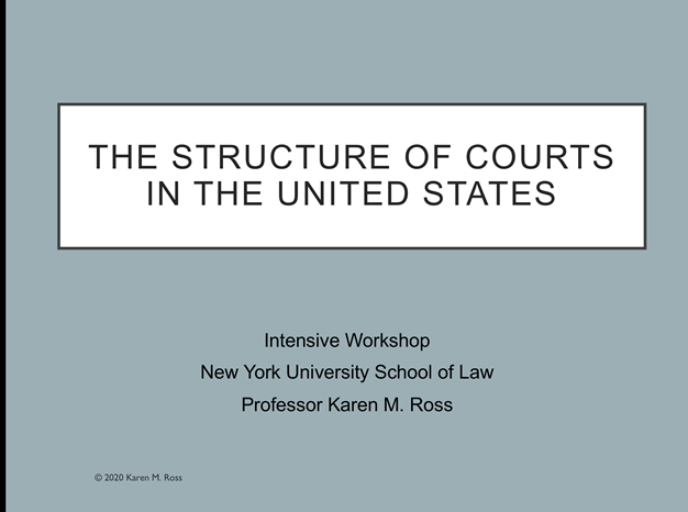 The Structure of US Courts