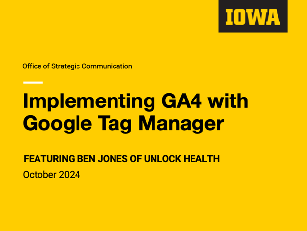 Training: Implementing GA4 with Google Tag Manager