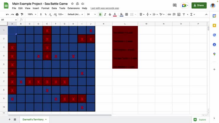 1 - Introduction to Wage a Sea Battle with Google Sheets