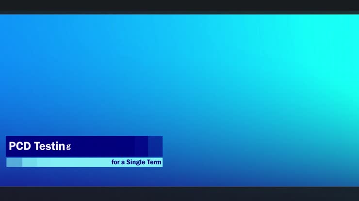 PCD Testing Scenario for a Term - No Audio