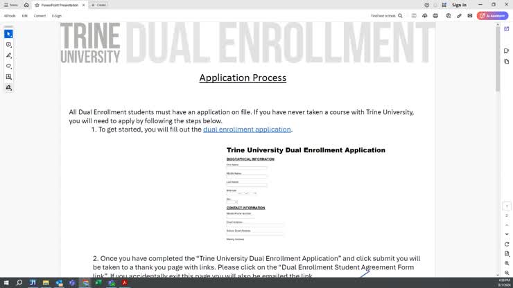 Dual Enrollment Application Process
