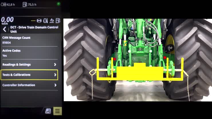 DCT 11975 Rear Hitch Draft Sensor Calibration