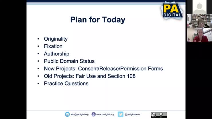 PA Digital Copyright and Oral History February 2020
