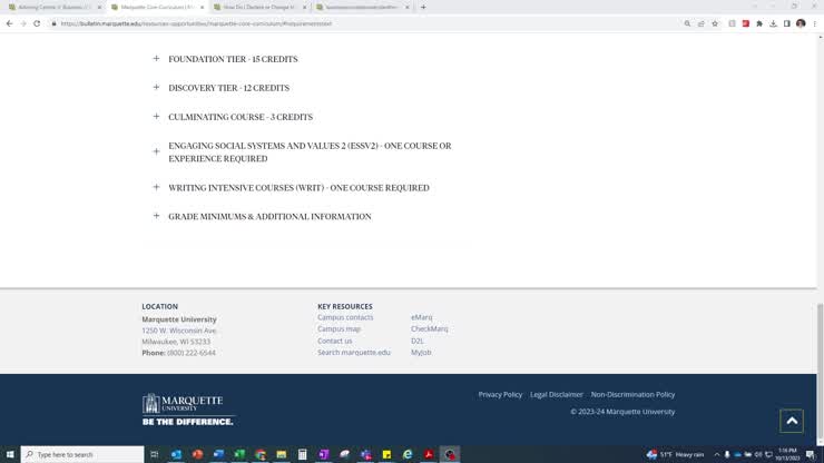 ESSV2 and WRIT course selection