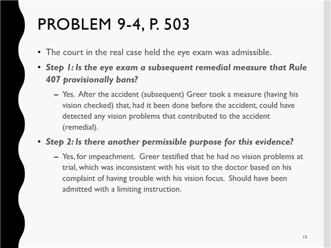 Video 2: Other Permissible Rule 407 Purposes