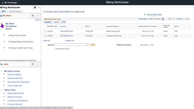 BI_Correcting Billing Invoices in Error Status - No Audio