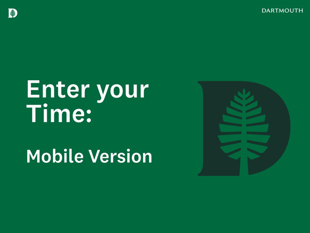 Enter Time: Mobile Version