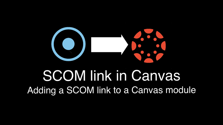 Canvas: Adding a SCOM link to a module