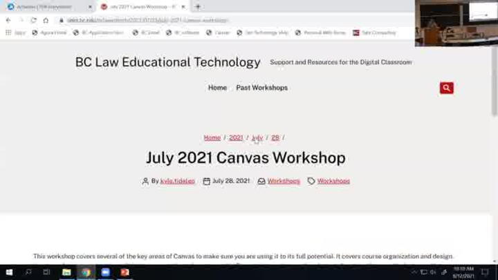 BC Law Ed Tech Summer Workshops