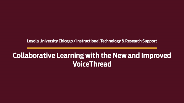 ITRS Start of School Webinars 2024: Collaborative Learning with the New and Improved VoiceThread