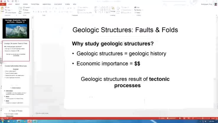 Geologic Structures: Faults & Folds