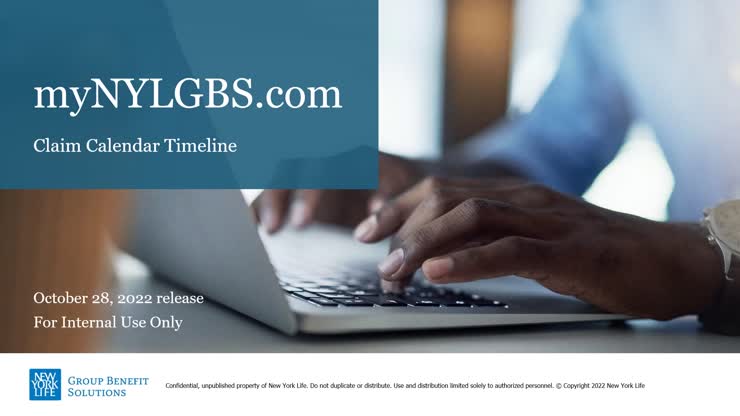 Calendar Timeline on myNYLGBS.com as of 10/22