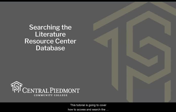 Literature Resource Center