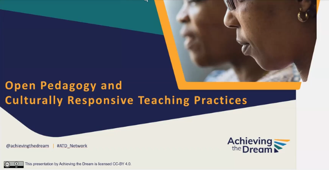 Open Pedagogy and Culturally Responsive Teaching Practices