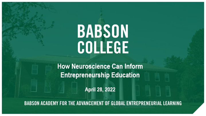 Babson Academy One Hour Entrepreneurship Educator Webinar Series How ...