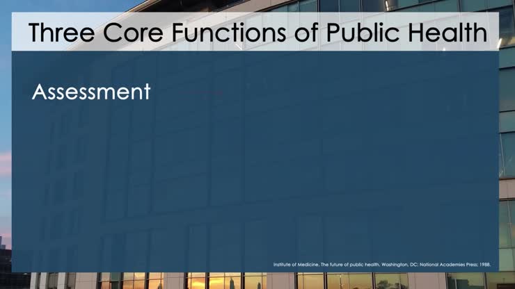 PUBH 700 The 3 core Functions and 10 Essential Services of Public ...