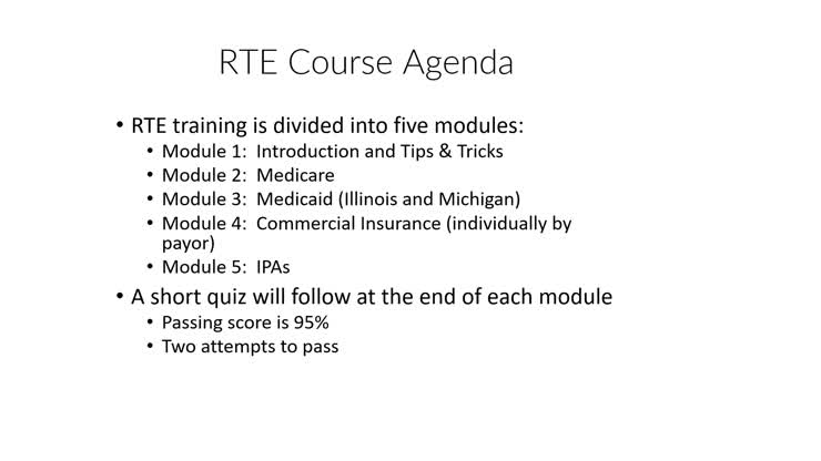 RTE Module 1 with add on 4/16/24