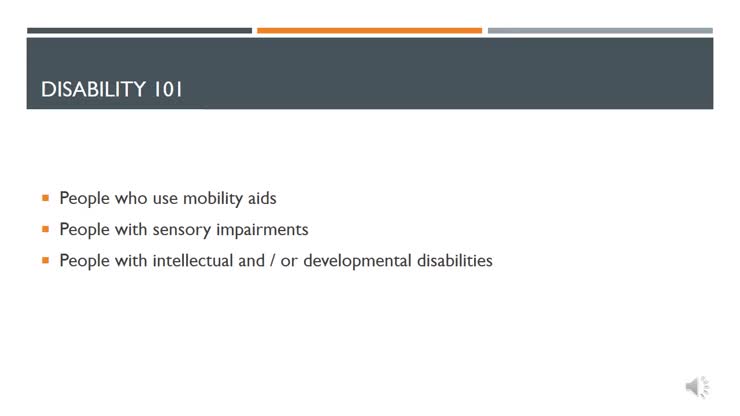 Emergency Planning with PWD: Module 2 - Disability 101
