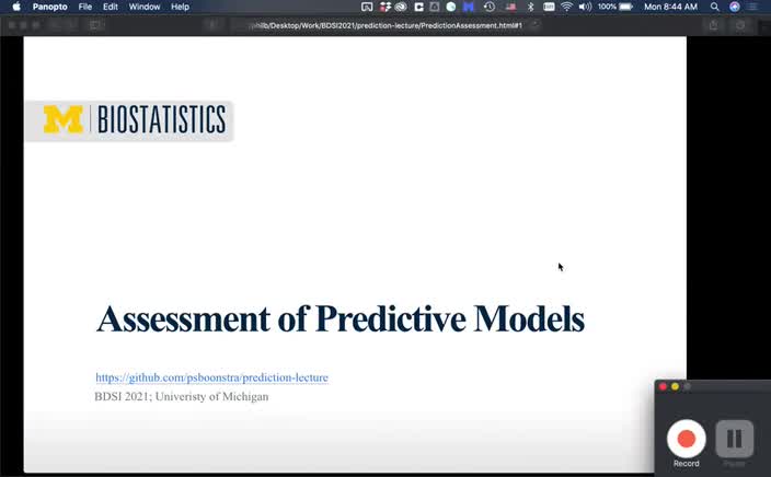 Prediction models - Boonstra