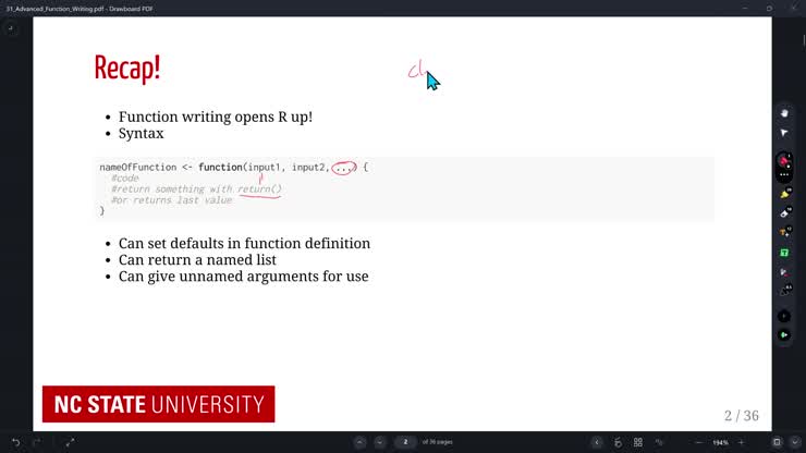32 - Advanced Function Writing