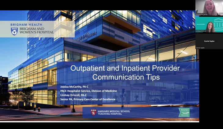 Outpatient and Inpatient Provider Communication Tips