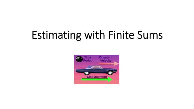 Estimating with Finite Sums Lecture 2