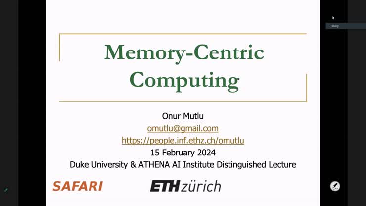 2024 Spring :: ECE Seminar :: Onur Mutlu